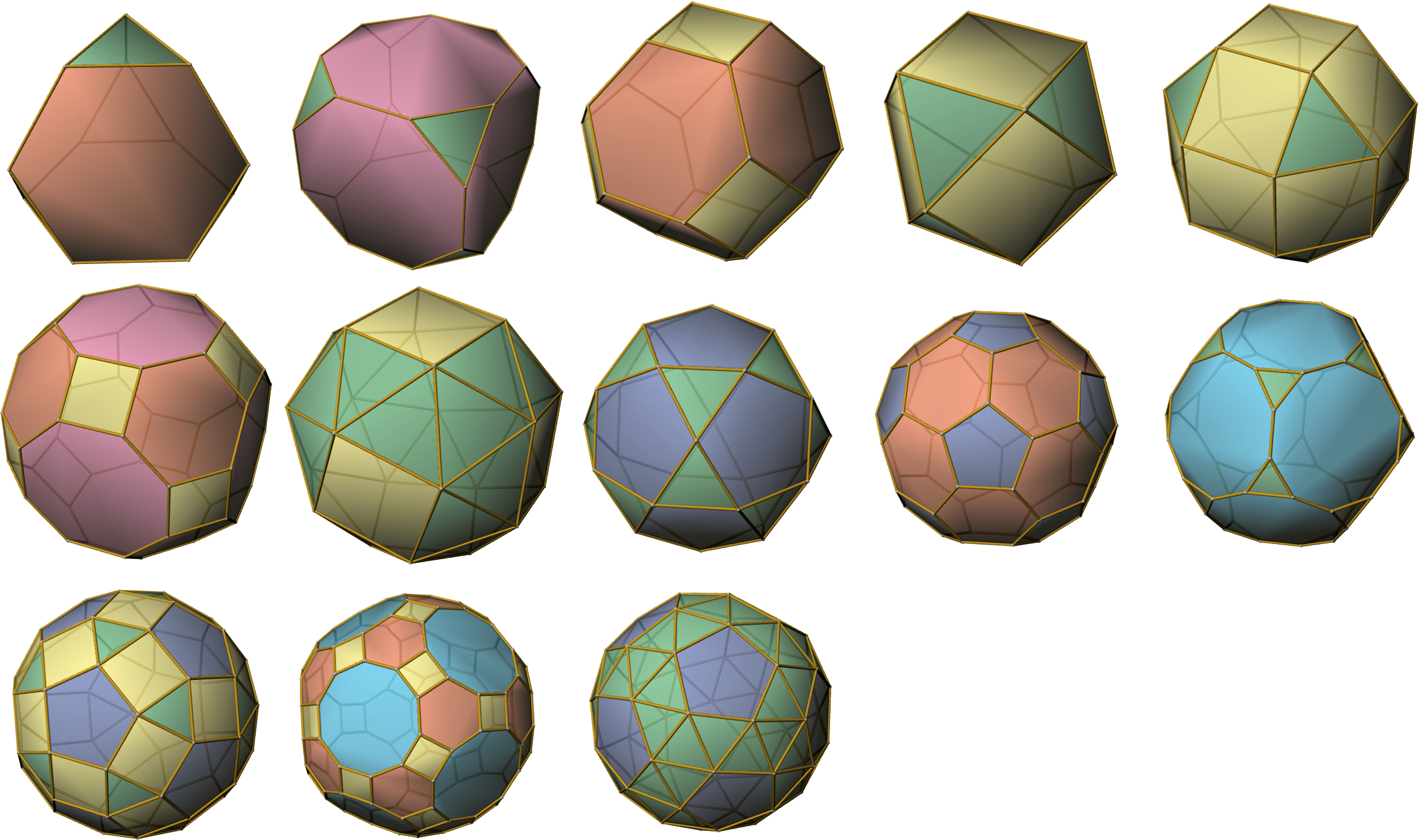 Uniform Polyhedra Polyhedra | Didactic Material In Virtual Reality And